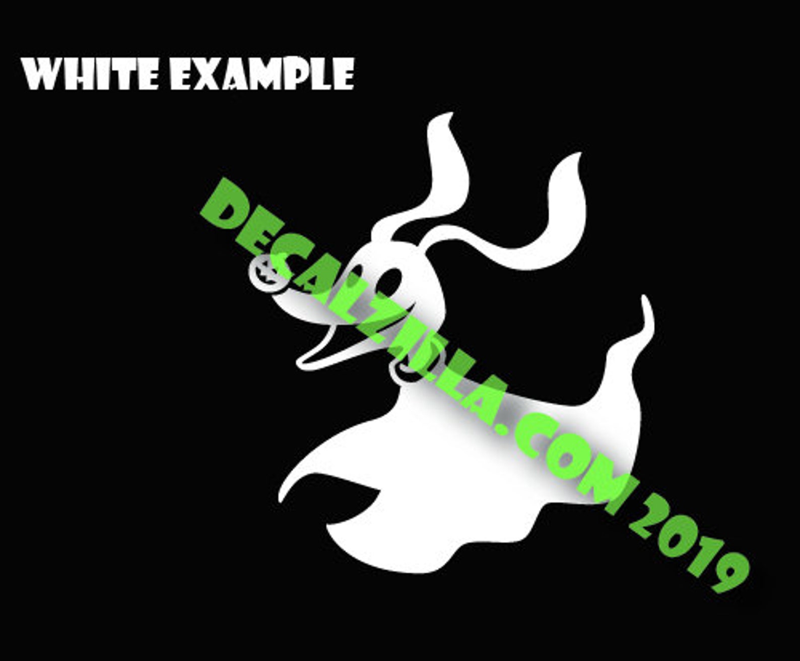 Nightmare Before Christmas Zero Vinyl Decal Sticker for | Etsy