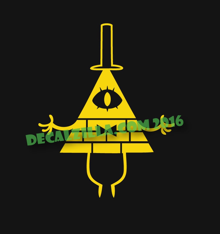 Gravity Falls - Bill Cipher Decal Sticker - for Cars, Laptops, Phones ...
