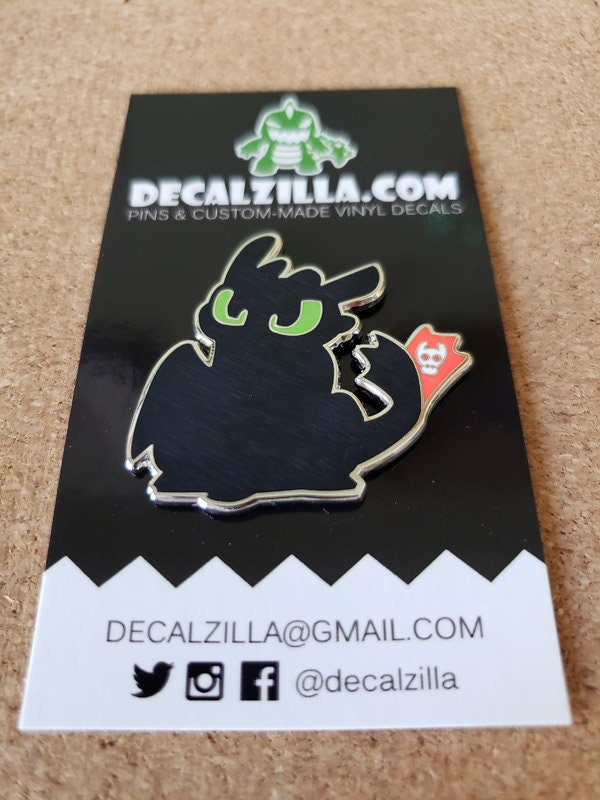 How to Train Your Dragon Toothless Hard Enamel Pin Perfect | Etsy