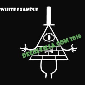 Gravity Falls - Bill Cipher Decal Sticker - for Cars, Laptops, Phones ...