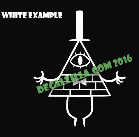 Gravity Falls - Bill Cipher Decal Sticker - for Cars, Laptops, Phones ...