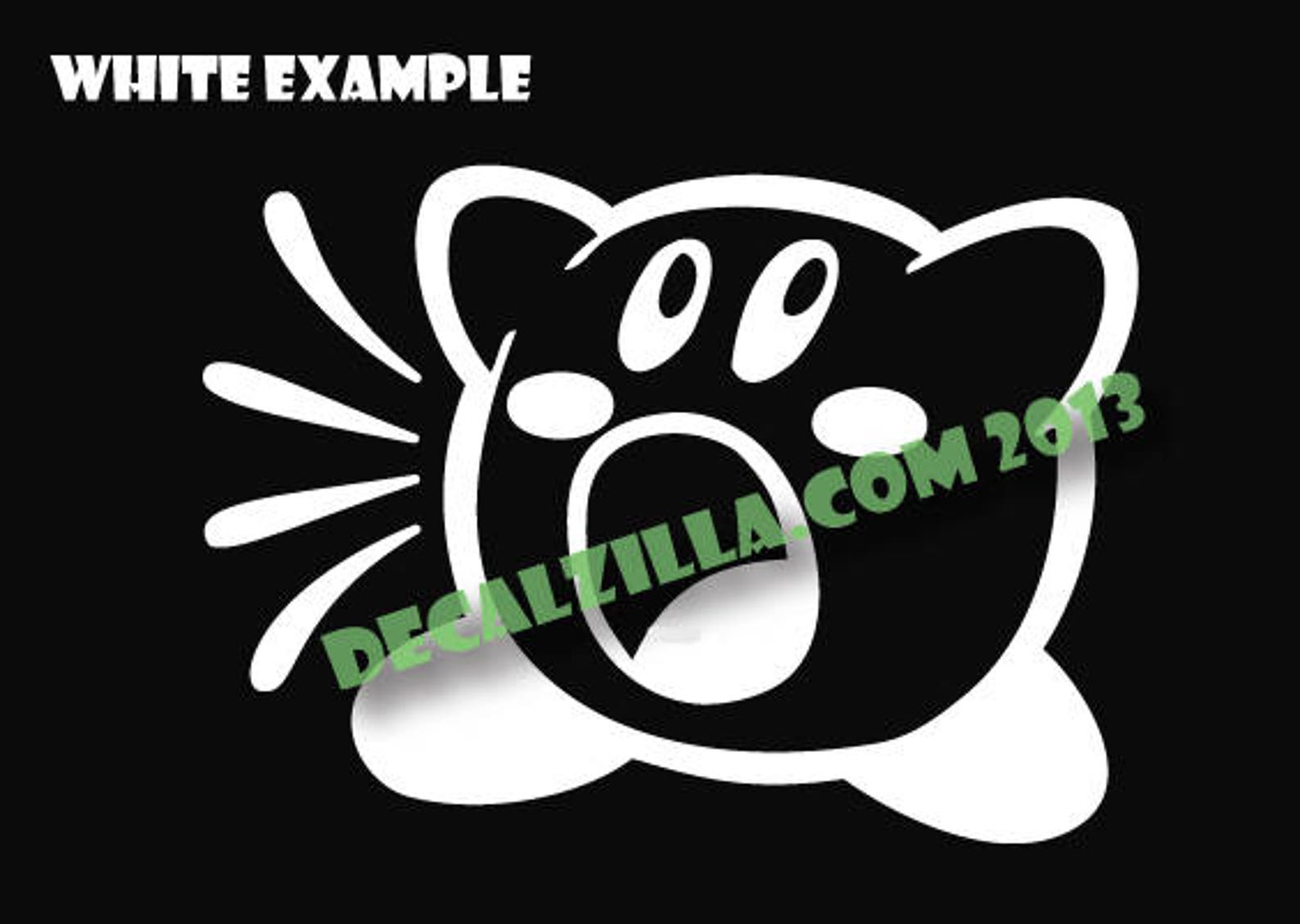 Kirby Inhale Decal Sticker for Cars Laptops 3DS Phones and | Etsy