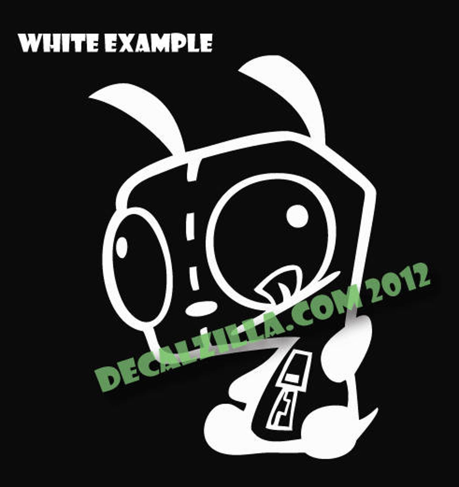 Invader Zim GIR Decal Sticker for Cars Laptops 3DS | Etsy