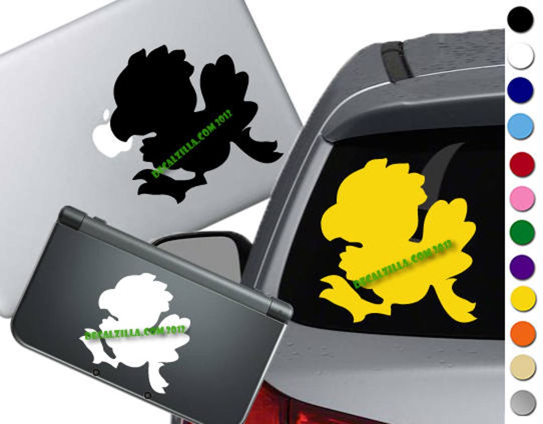 Final Fantasy Chocobo Decal Sticker -for Cars, Laptops, 3DS, Phones and ...
