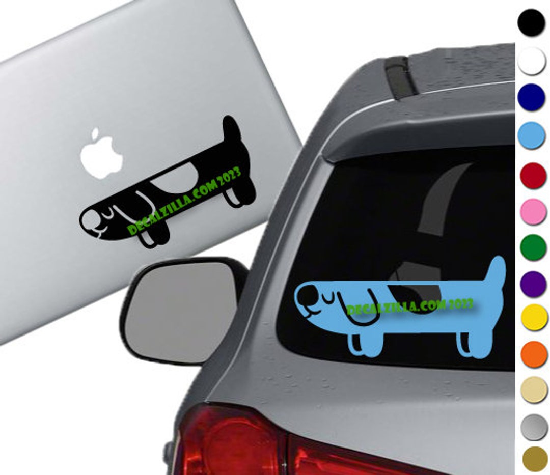 Bluey Long Dog - Solid Style - Vinyl Decal Sticker - for Cars, Laptops ...