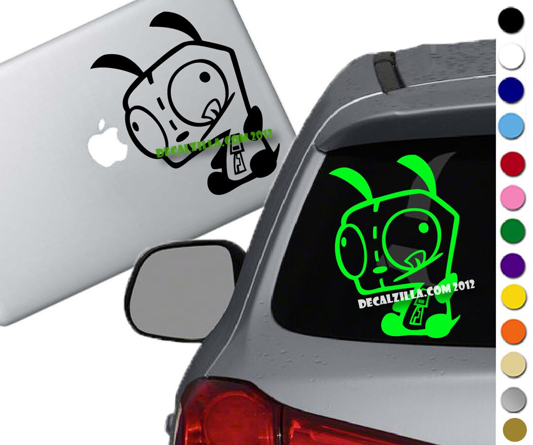 Invader Zim - GIR Decal Sticker -for Cars, Laptops, 3DS, Phones and ...