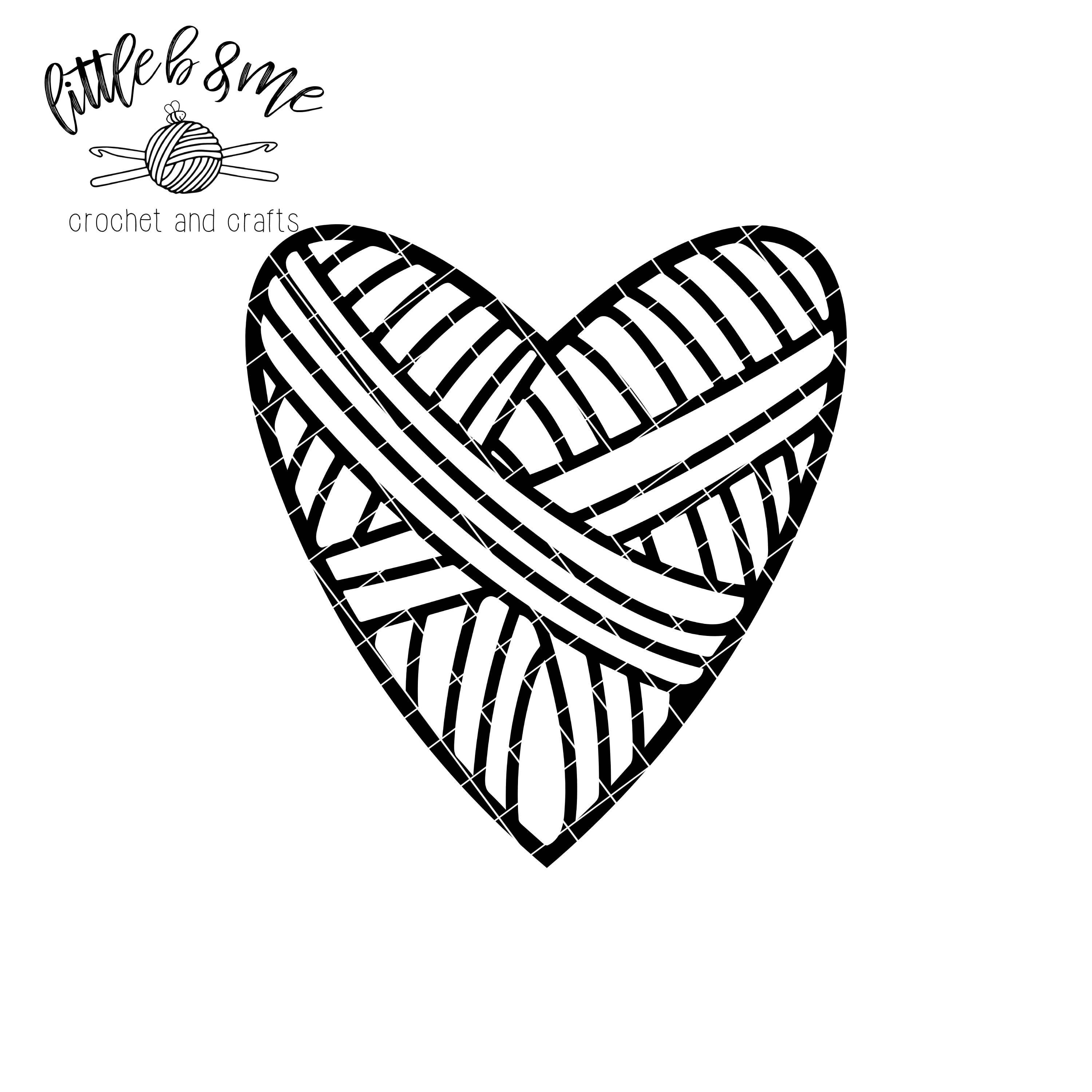Crochet Hearts SVG Bundle Heart Svg Crochet Svg Knit Svg - Etsy