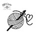 Crochet Hearts SVG Bundle | Heart Svg | Crochet Svg | Knit Svg | Yarn ...