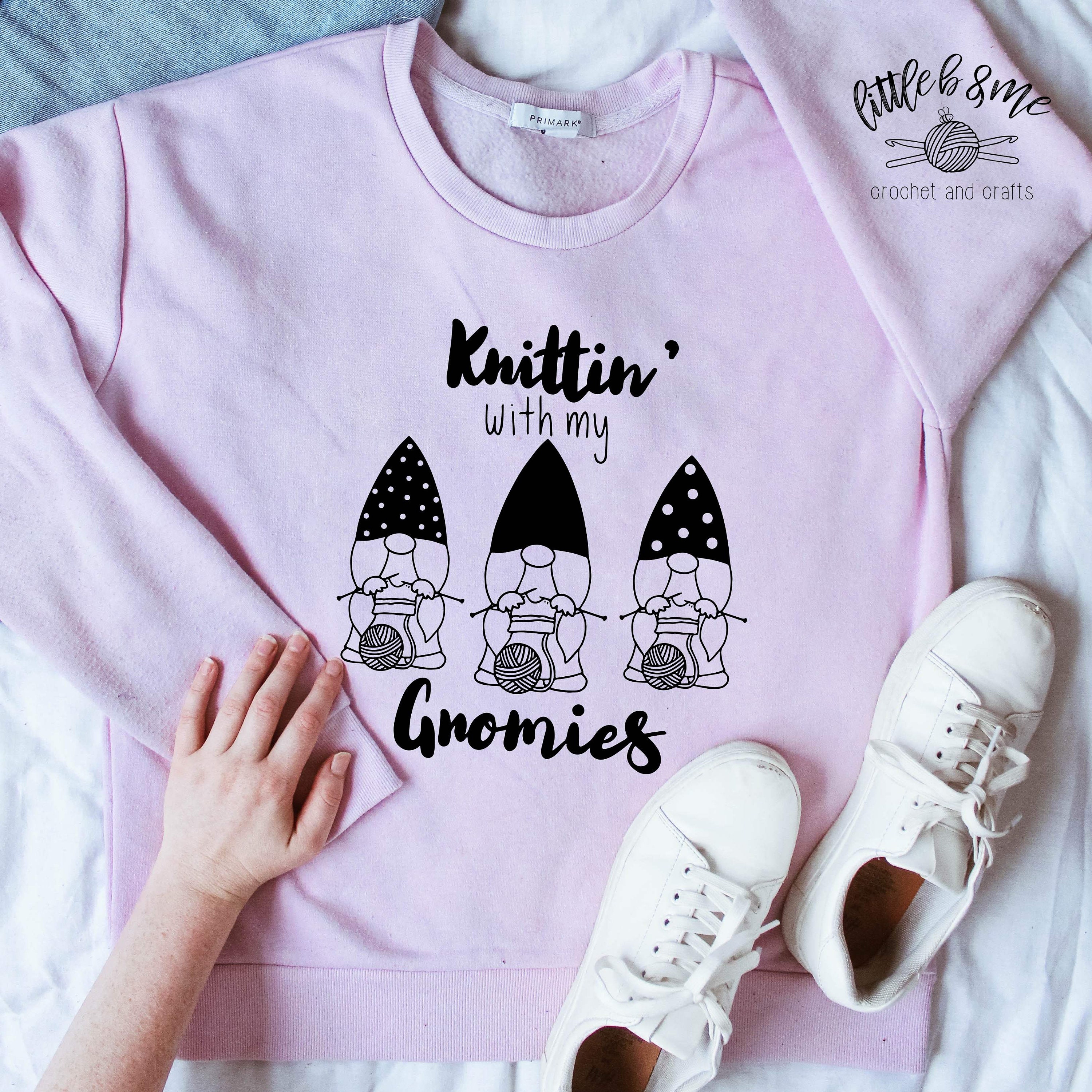 Knitting With My Gnomies SVG | Knitting Svg | Gnome Svg | Knitting ...