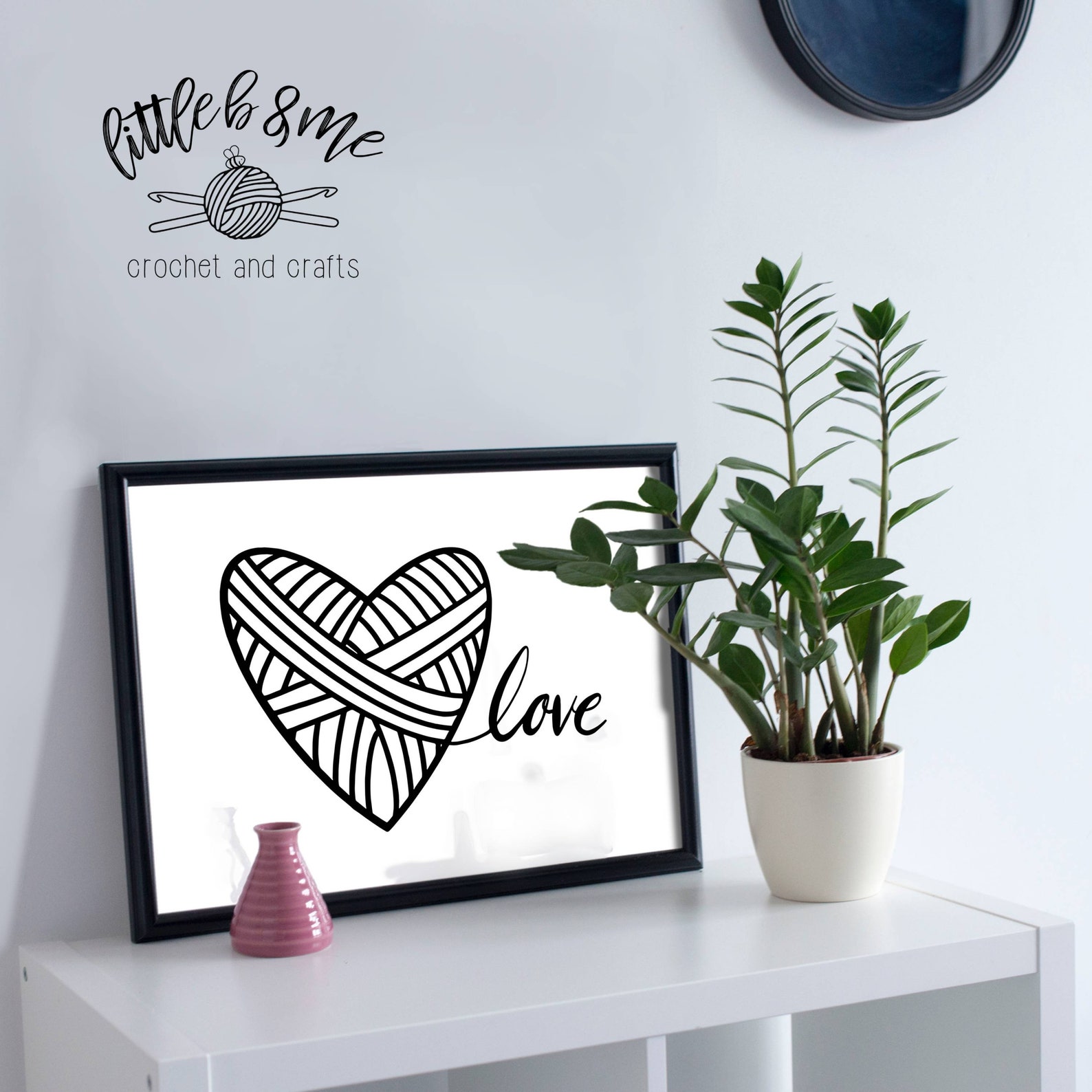 Love Yarn Heart SVG Heart Svg Crochet Svg Yarn Ball - Etsy