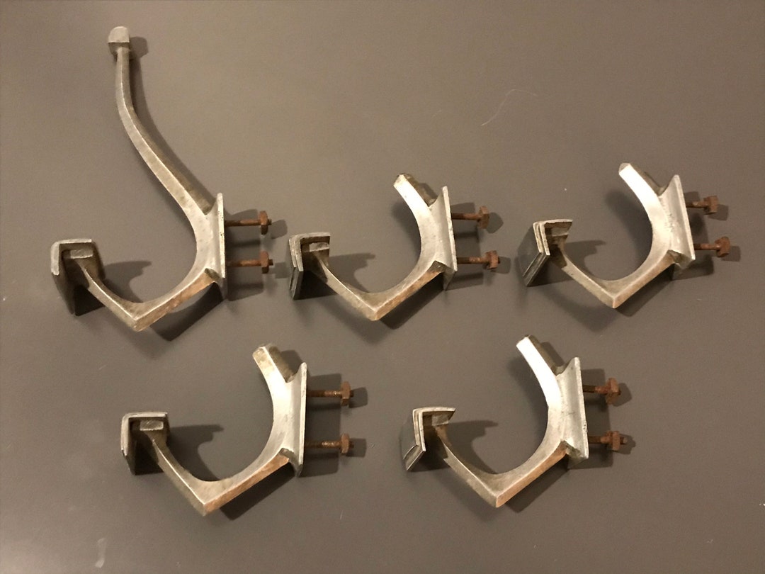 Old Coat Hook, Locker Room Coat Rack, Single or Double Hook, Cast ...