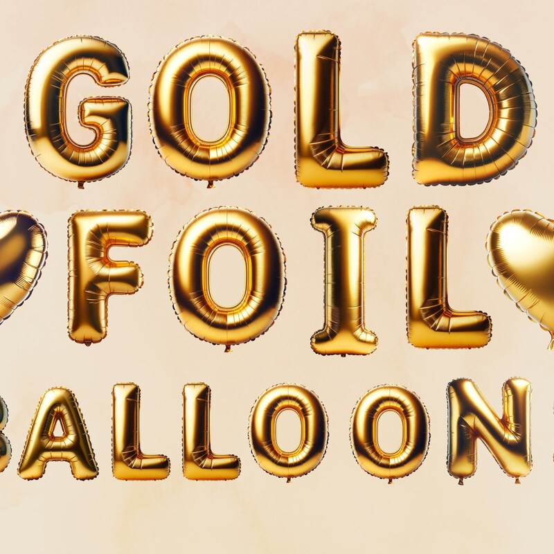 Gold Foil Number Balloon - Etsy