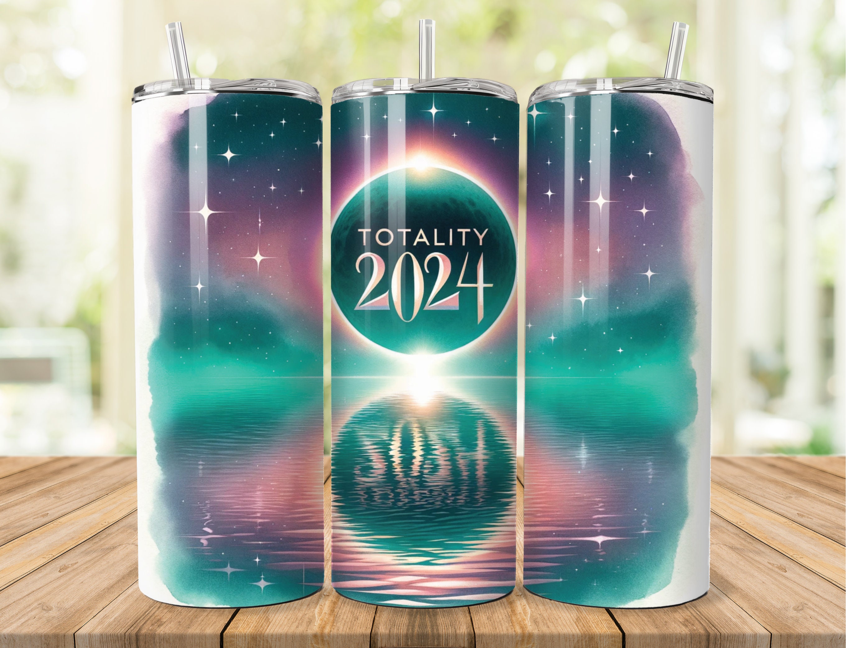 Solar Eclipse Tumbler Wrap 20 Oz Skinny Tumbler Sublimation Design ...