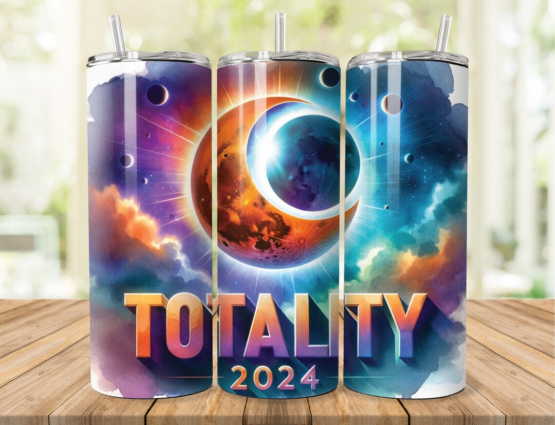 Solar Eclipse Tumbler Wrap 20 Oz Skinny Tumbler Sublimation Design ...