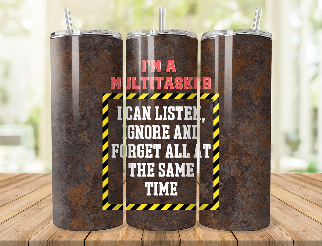 Metal Funny Tumbler Wrap for Men, Multi-tasker 20oz Skinny Tumbler ...