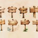 Wooden Sign Boards Clipart Rustic Wood Signs Sign Boards - Etsy
