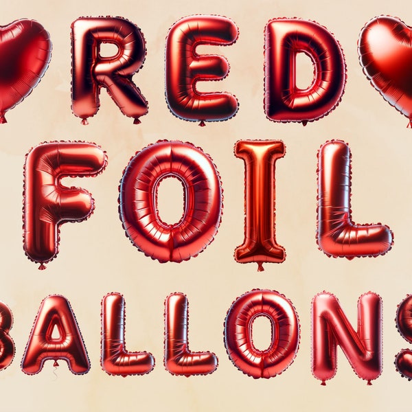 Alphabet Balloons - Etsy