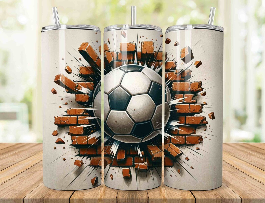 Soccer Tumbler Design, Tumbler Wrap PNG, 20 Oz Skinny Tumbler Design ...