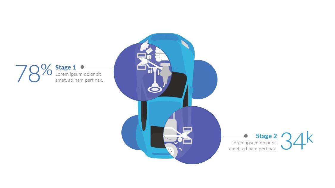 Animated Car Powerpoint Slide. Car Vector Infographic | Etsy