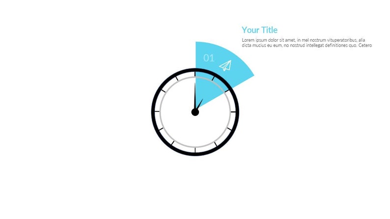 Animated clock slide in powerpoint. Clock Vector. Slide | Etsy