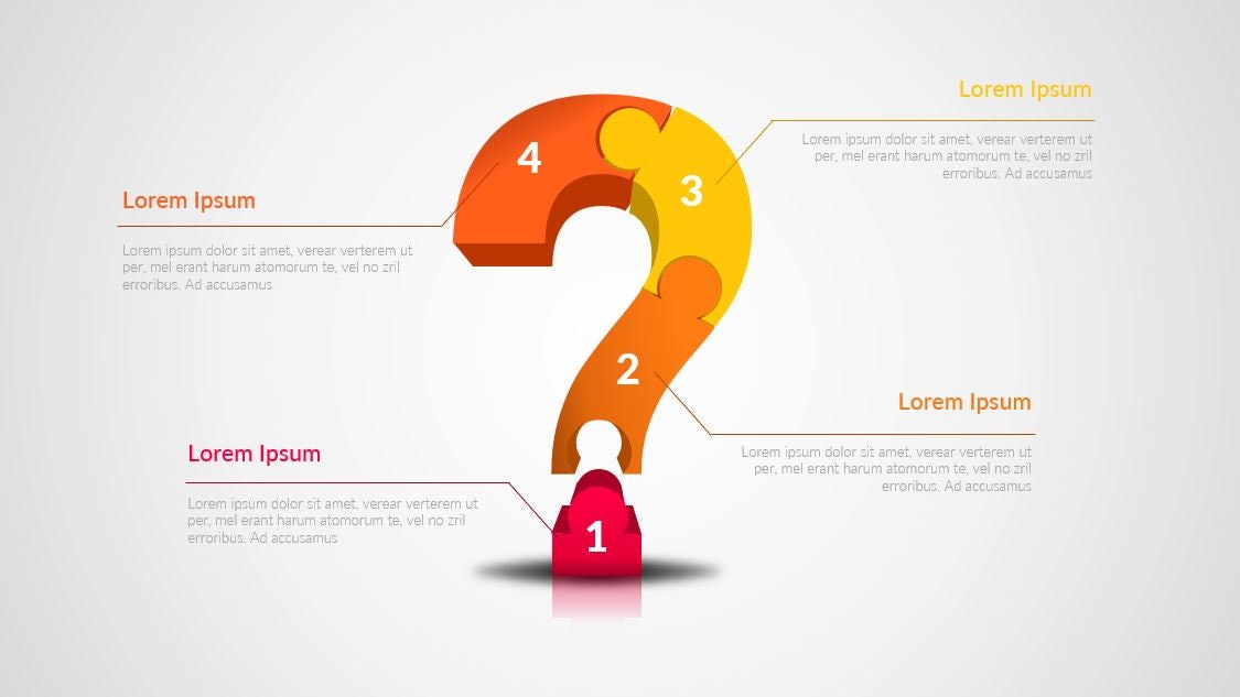 Animierte 3d Puzzle Fragezeichen Folie in Powerpoint. | Etsy