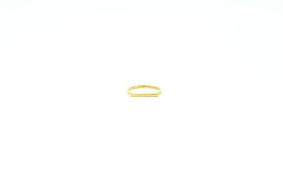 Band Ring 14k Gold-tube Ring-gold Tube Shape Ring Solid Yellow | Etsy