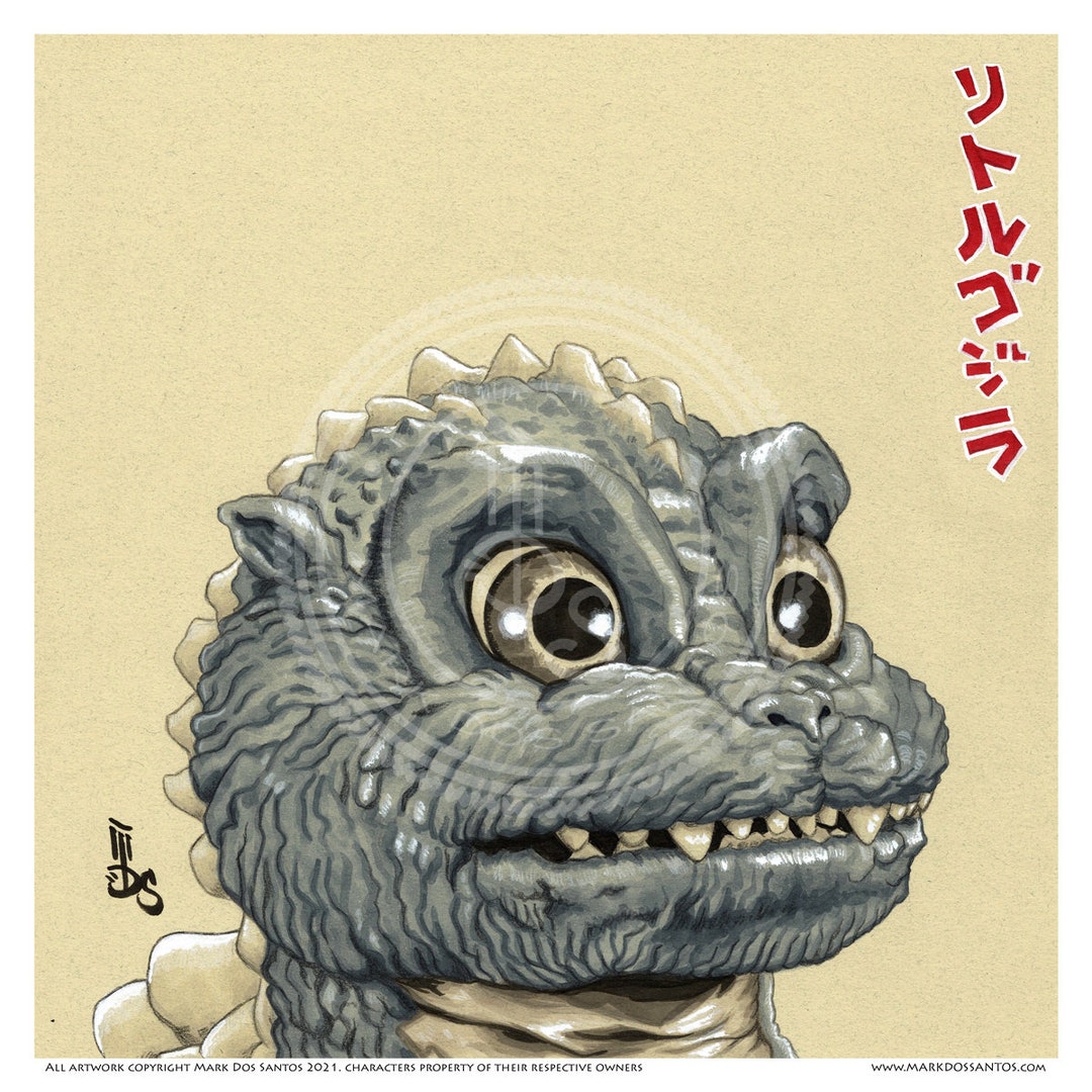 Kaiju Glamour Shots: Little Godzilla - Etsy