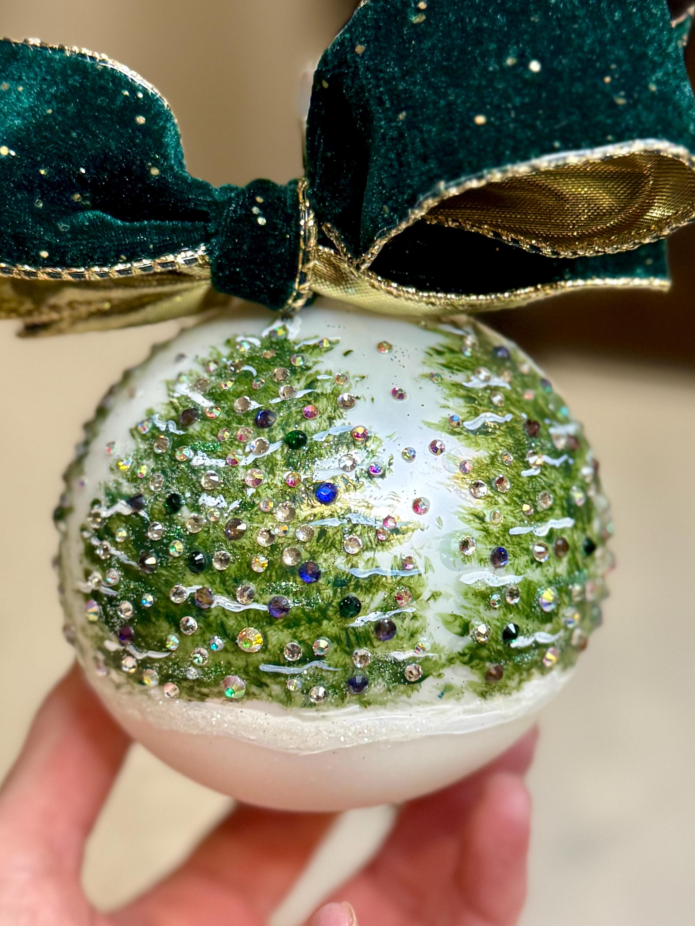 Stunning Keepsake Majestic Frasier Fir Christmas Trees With Snow, Hand ...
