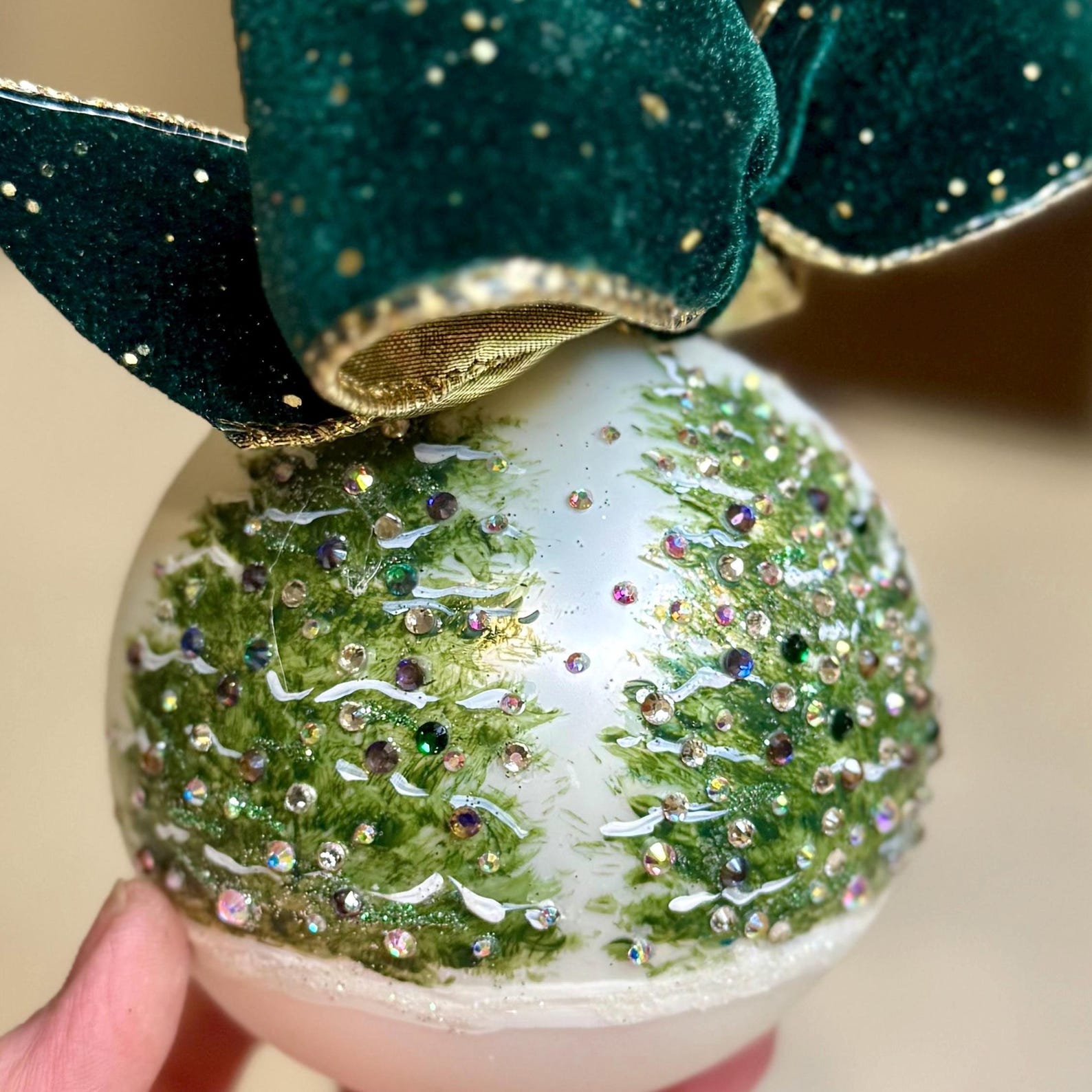 Stunning Keepsake Majestic Frasier Fir Christmas Trees With Snow, Hand ...