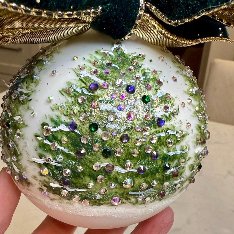 Stunning Keepsake Majestic Frasier Fir Christmas Trees With Snow, Hand ...