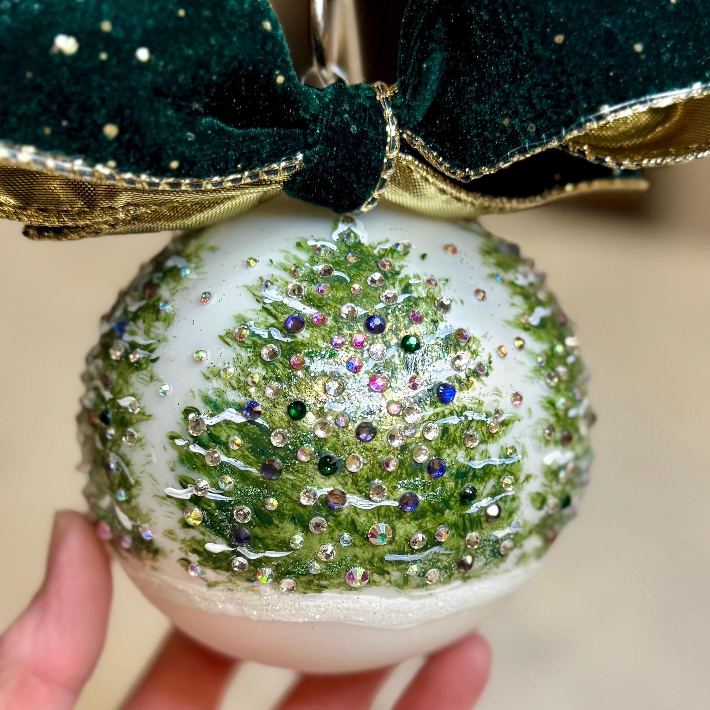 Stunning Keepsake Majestic Frasier Fir Christmas Trees With Snow, Hand ...