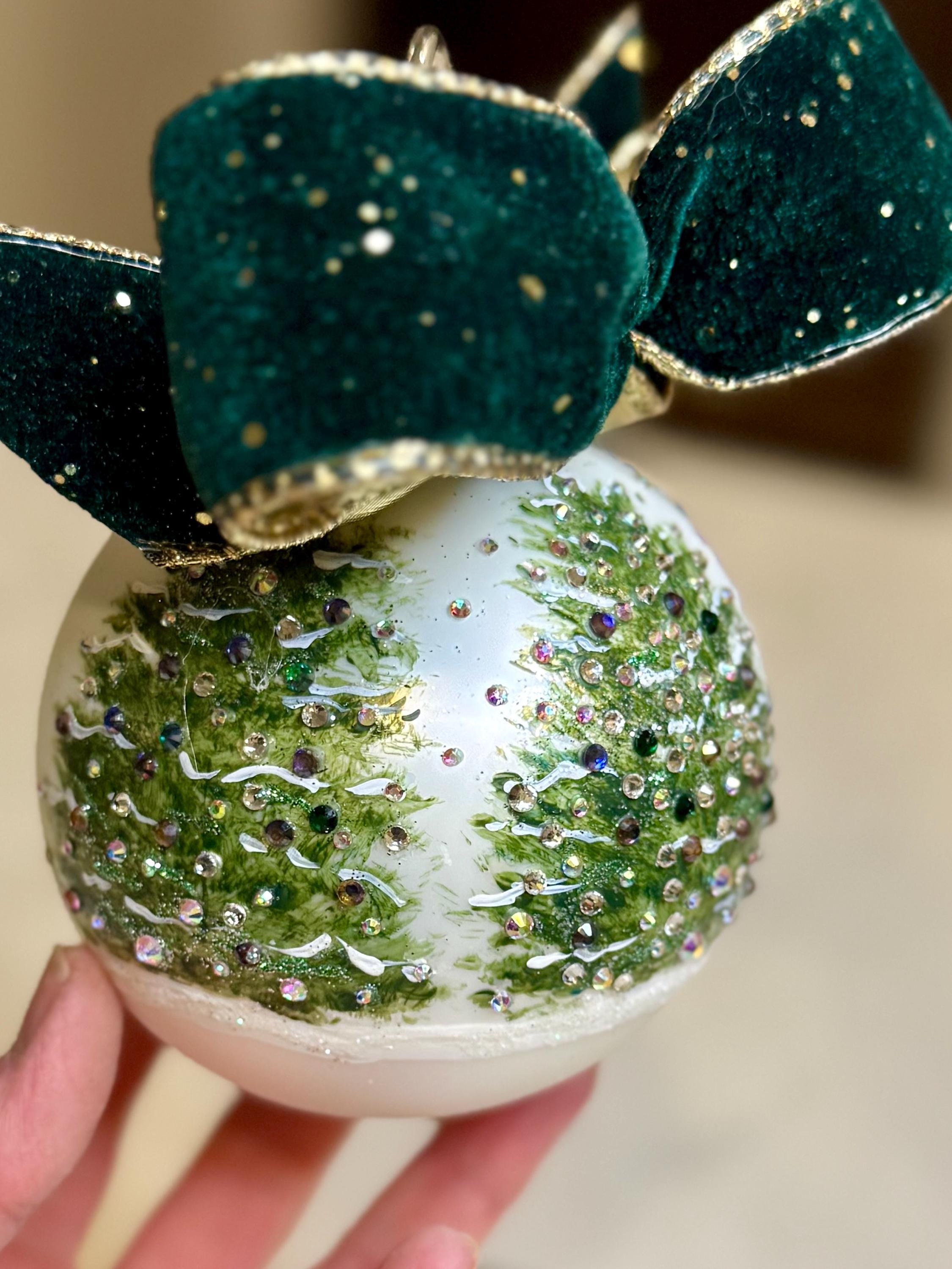 Stunning Keepsake Majestic Frasier Fir Christmas Trees With Snow, Hand ...