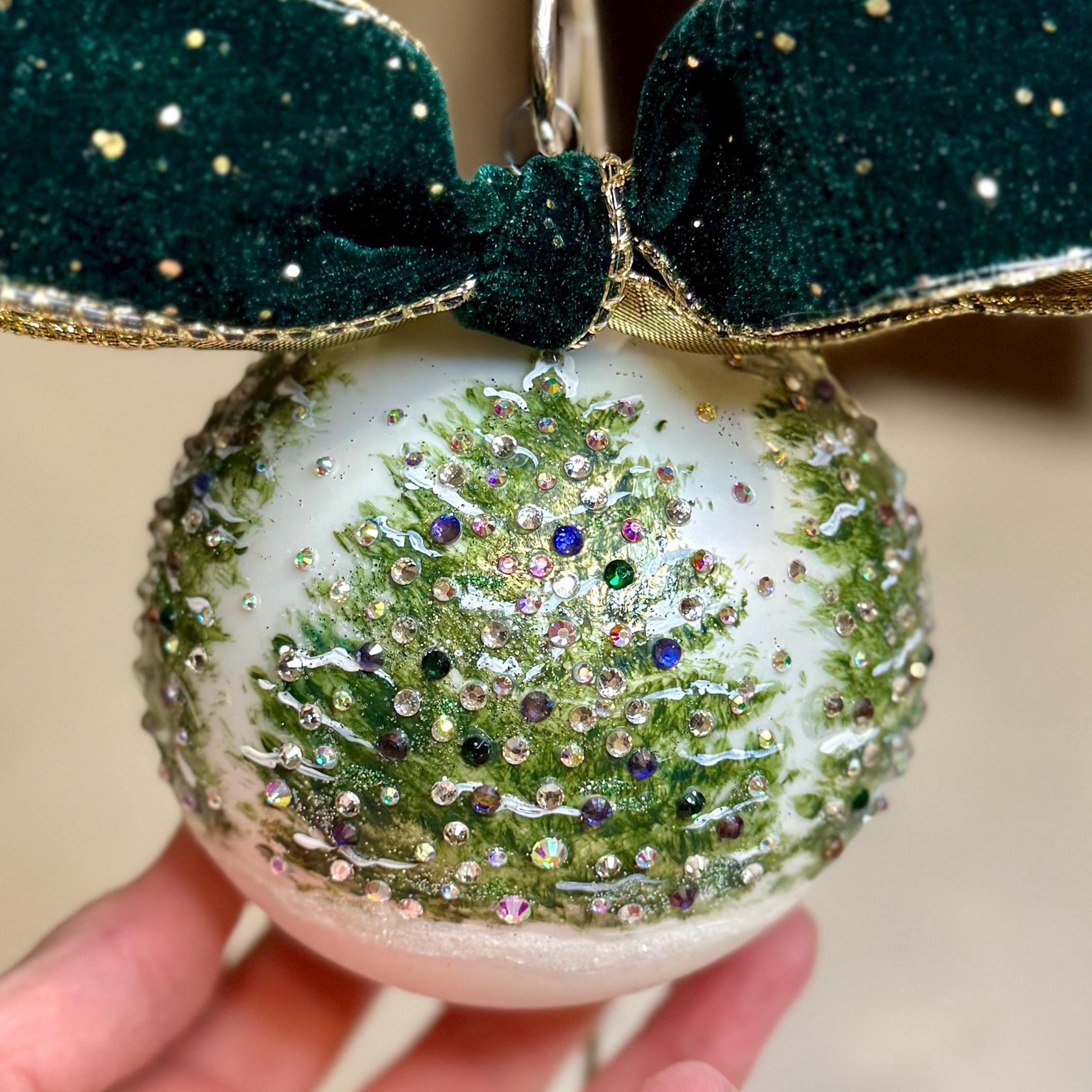 Stunning Keepsake Majestic Frasier Fir Christmas Trees With Snow, Hand ...