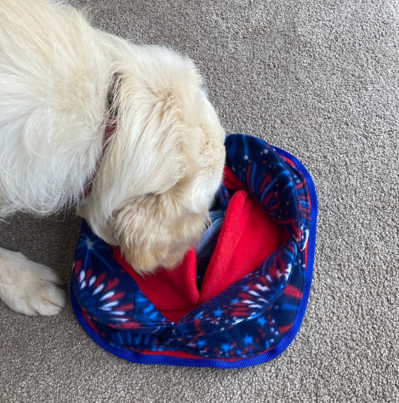 Large Fleece Snuffle Flower, Dog Enrichment Puzzle, Handmade in ...