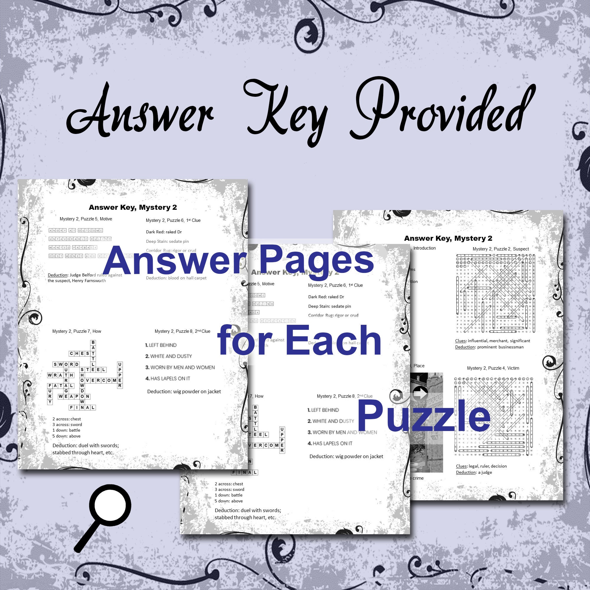 Printable Murder Mystery Puzzles | Castle Cristamont No. 2 | Solve the ...
