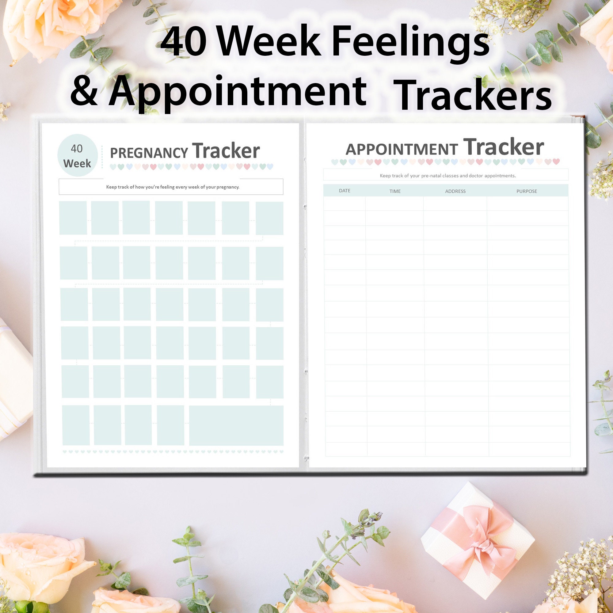 Pregnancy Journal - Pregnancy Tracker - Printable - Instant Download ...