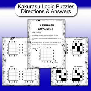 Printable Logic Puzzles PDF | Easy | Brain Development| Memory Boosting ...