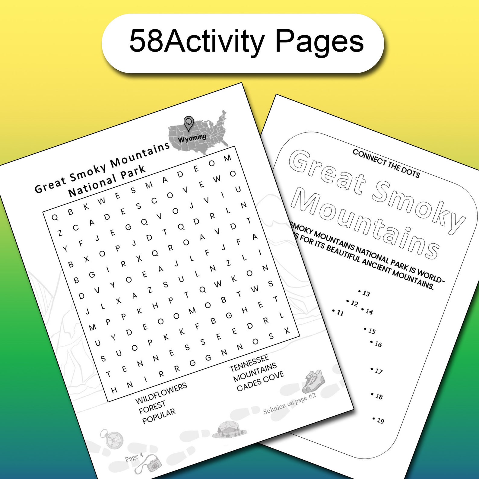 National Parks Activity Sheets for Kids | US Geography (PDF Download ...