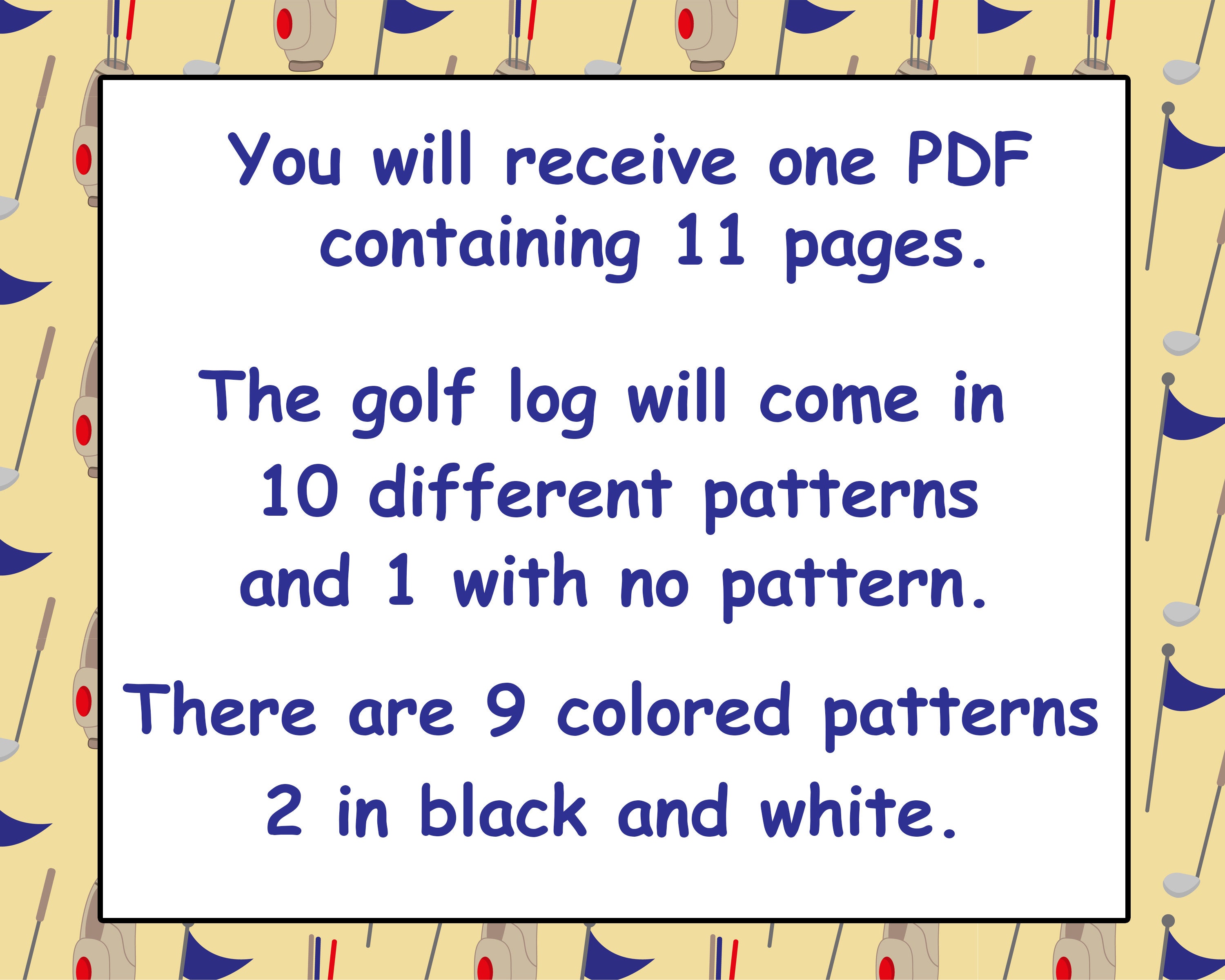 Printable Golf Log Sheets | Golf Score Tracker | Instant Download ...