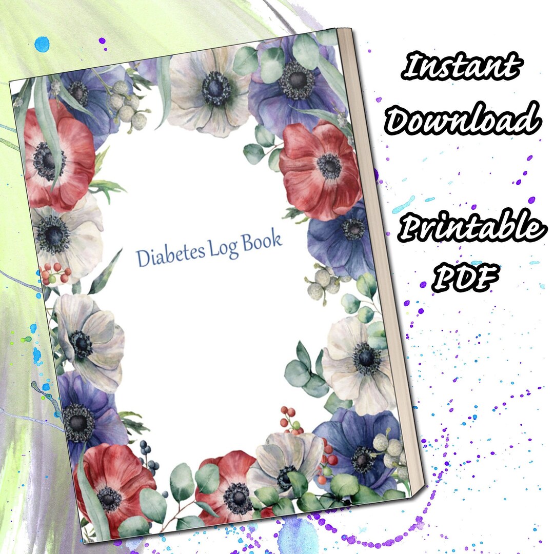 Diabetes Journal PDF | 90 Days Track Blood Sugar, Meals, Activity | in ...