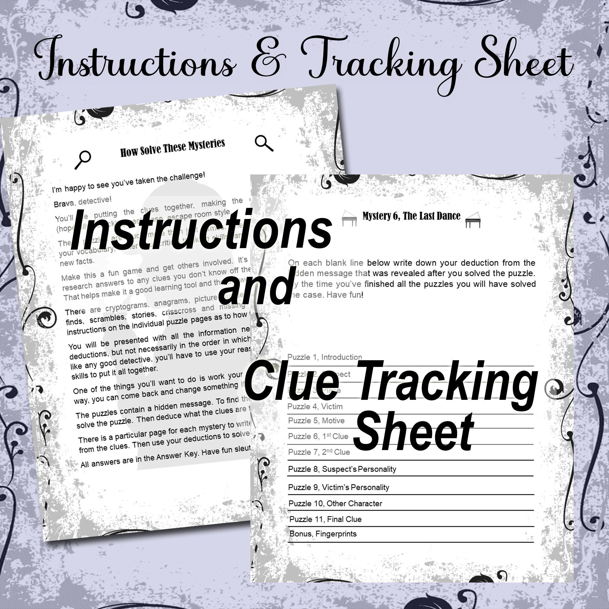 Printable Murder Mystery Puzzles | Castle Cristamont No. 6 | Solve the ...