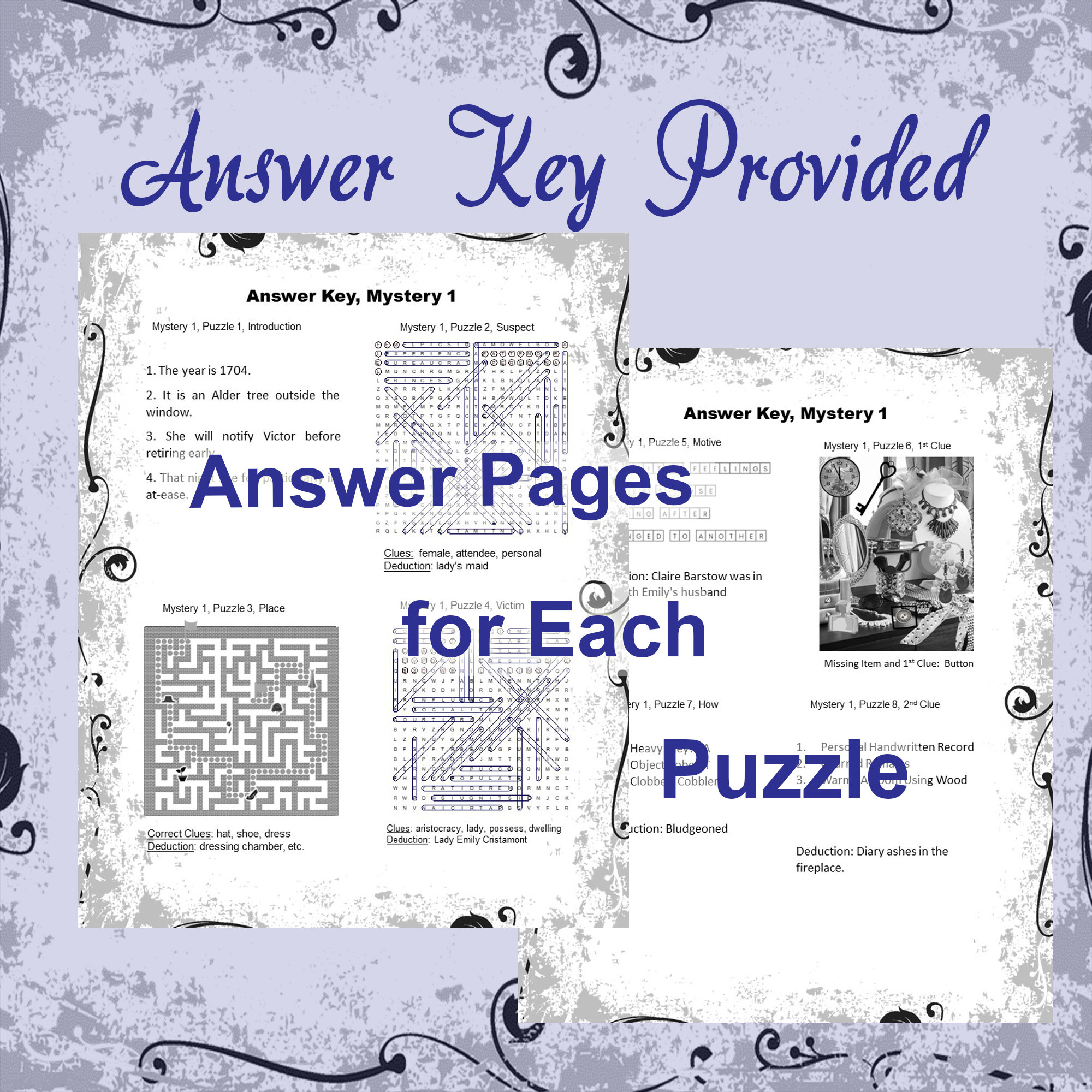 Printable Murder Mystery Puzzles | Castle Cristamont No. 1 | Solve the ...