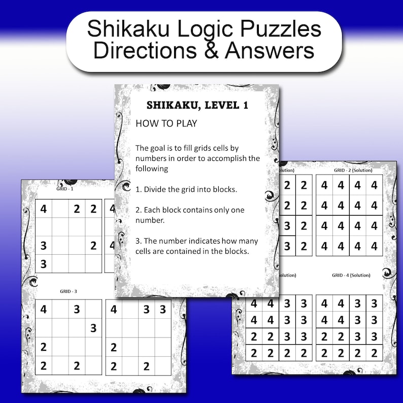 Printable Logic Puzzles PDF | Easy | Brain Development| Memory Boosting ...