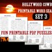 Hollywood Cowboy Printable Word Search PDF Game | Set 3 | 20 Puzzles ...