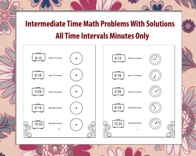 Time Math Printables Ages 7-9 | Telling Time Printable Worksheets PDF ...