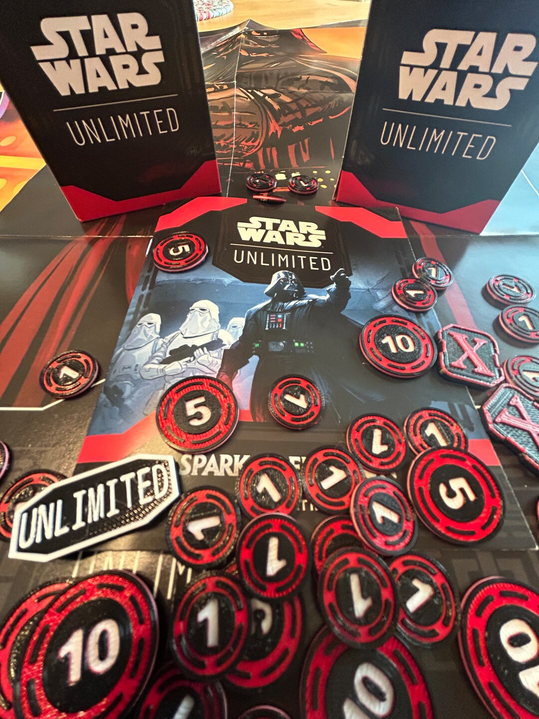 Star Wars Unlimited Spark of Rebellion Upgrade Tokens - Etsy