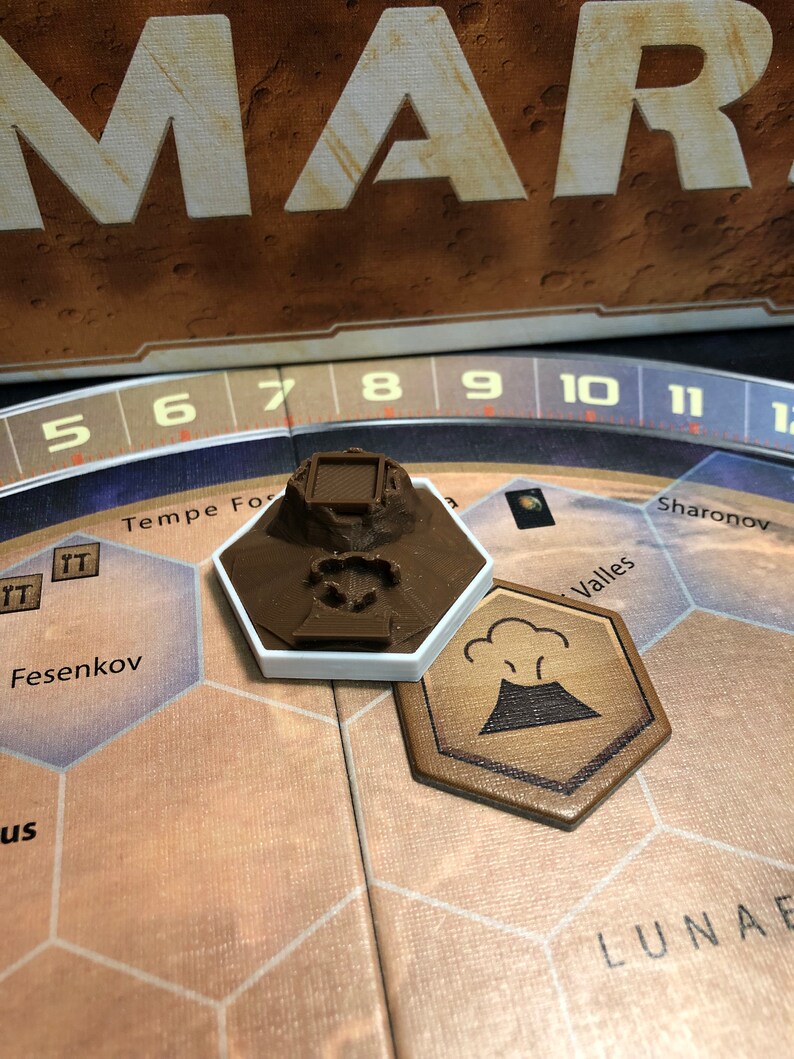 Terraforming Mars Upgrade Tiles **MAGNETIC!!!** - Etsy