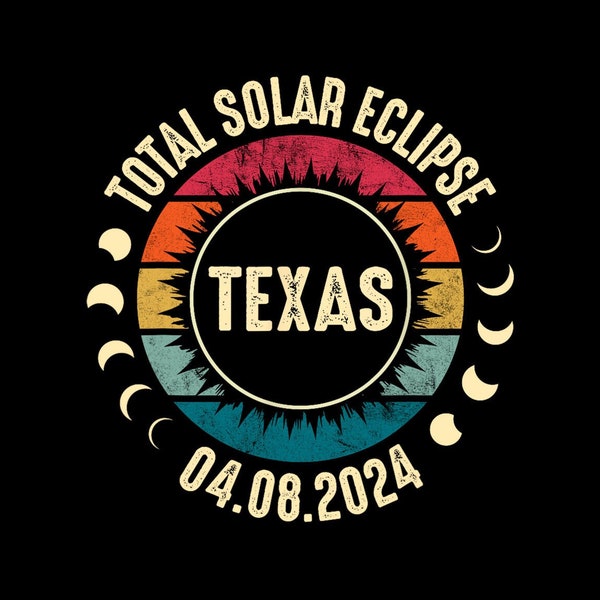 Texas Total Eclipse 2024 - Etsy