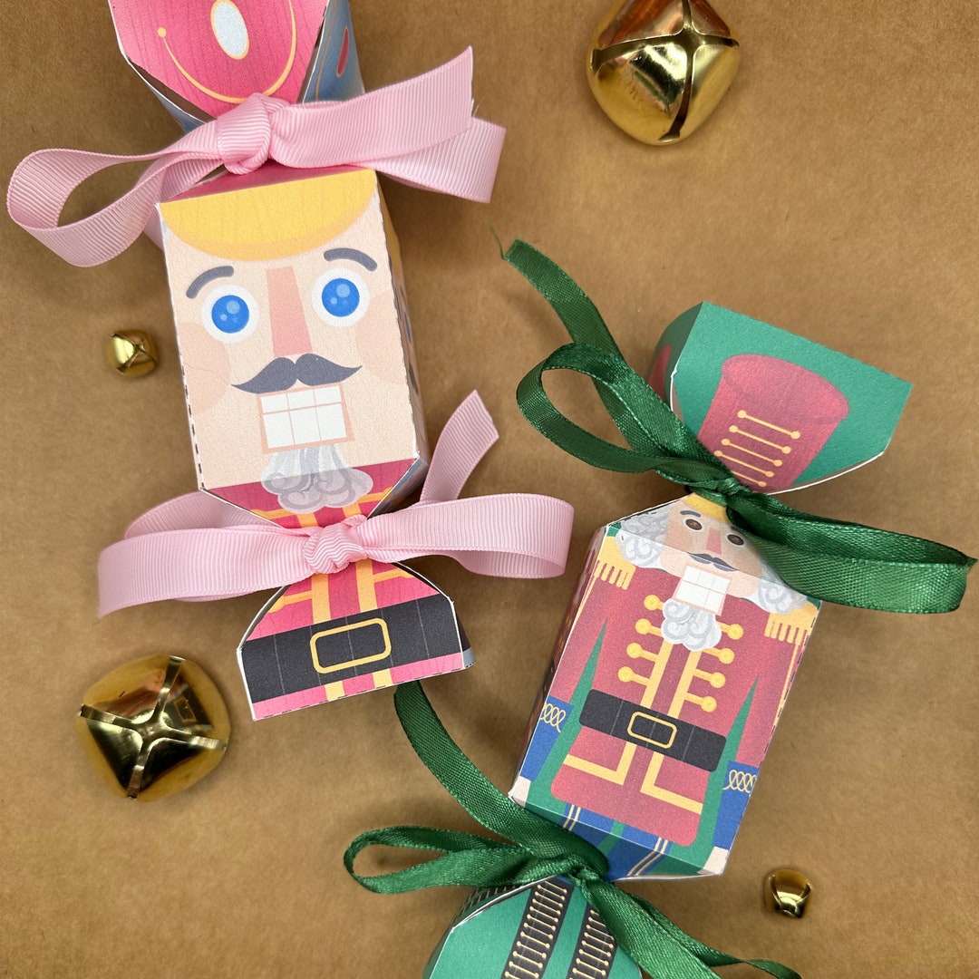 Two Nutcracker Favor Box / Nutcracker Gift Box Printable Template - Etsy