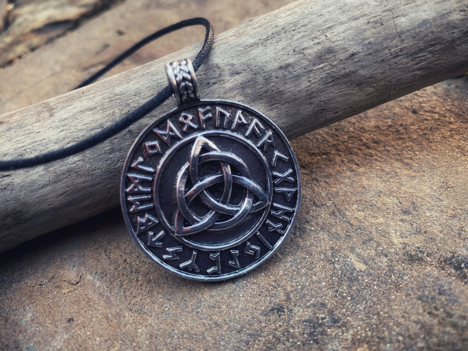 Celtic Knot Necklace Rune Necklace Mens Celtic Necklace - Etsy